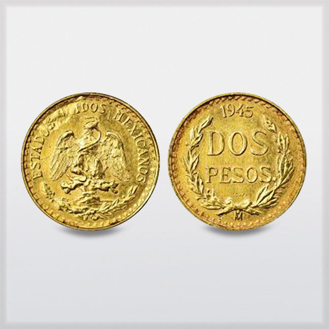 Buy Authentic Mexican dos pesos gold coin 1.499 grams – RWMM